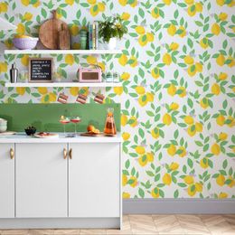 ENVY Vliestapete &raquo;Feeling Fruity Fresh and Blush&laquo; gemustert glatt gemustert, FSC zertifiziert, mit lebhaftem Druck, 10 Meter L&auml;nge gelb Vlies B/L: 0,52m x 