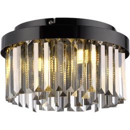 JUST LIGHT Kronleuchter &raquo;KULUNKA&laquo; G9 1 Stk. Warmwei&szlig; ExklusiveG9 schwarz 4, &Oslash; 30cm H: 17cm, 1 Stk.
