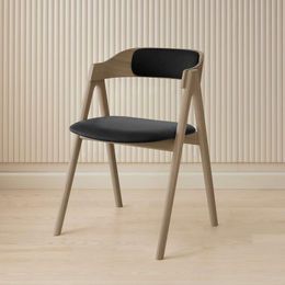 Stuhl &raquo;Mette by Hammel&laquo; () 1 Stk.Massivholz, gepolsterte Sitz- & R&uuml;ckenlehne, versch. Farbvarianten Leder, Massivholz B/H/T: 52cm x 75cm x 54cm, 1 Stk