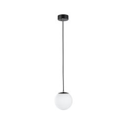 Paulmann LED Pendelleuchte &raquo;Selection Bathroom Gove IP44 9W 3000K Satin, Glas/Metall&laquo; 1 Stk. Warmwei&szlig; schwarz 1, &Oslash; 17cm H: 150cm, 1 Stk.