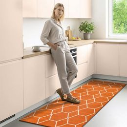 Sanat Teppich &raquo;Trellis, auch als L&auml;ufer und Rund&laquo; rechteckig 10 mm H&ouml;he Kurzflor, skandi, boho, gro&szlig;e Farbauswahl, alle R&auml;ume Kunstfaser B : 80cm 1 Stk., 