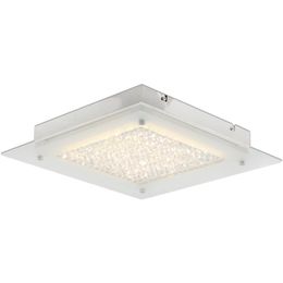 N&auml;ve n&auml;ve LED Deckenleuchte &raquo;Glasgow&laquo; LED-Board Warmwei&szlig; LED Deckenlampe>>Glasgow<<,incl.90x SMD2835 LED total 18W grau H: 6cm