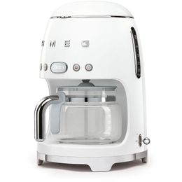 Smeg Filterkaffeemaschine &raquo;DCF02WHEU&laquo; 1,4 l Kaffeekanne Papierfilter 1x4 inkl. Permanentfilter wei&szlig; 1,4 l, 10 Filterkaffeemaschine