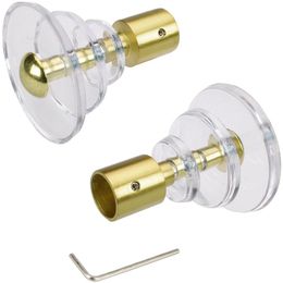 Liedeco Gardinenstangen-Endst&uuml;ck &raquo;Luna&laquo; f&uuml;r Gardinenstangen &Oslash; 16 mm gold 2 Stk.