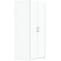 Priess Eckkleiderschrank &raquo;Husum&laquo; wei&szlig; B/H/T: 196cm, ohne Spiegel