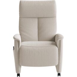 Sit & More sit&more TV-Sessel &raquo;Cremona Comfort&laquo; wahlweise manuell oder elektrischer Funktion mit Akku beige 100% Polyester Chenille, Ergonomie M2,mit 