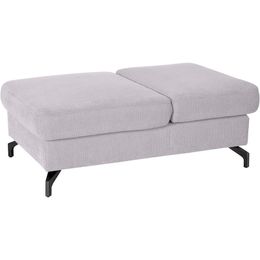 Sit & More sit&more Hocker &raquo;Percy&laquo; Fu&szlig;h&ouml;he 12 cm, mit Klappfunktion, wahlweise in 2 Fu&szlig;farben silber B/H/T: 114cm x 43cm x 71cm, Luxus-Microfaser Paris,mit 