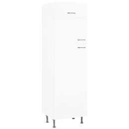 Optifit K&uuml;hlumbauschrank &raquo;Elga&laquo; f&uuml;r K&uuml;hl-/Gefrierkombination, mit Soft-Close-Funktion, Breite 60 cm wei&szlig; Holzwerkstoff wei&szlig;, B/H/T: 60cm x 211,8cm x 