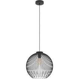Eglo H&auml;ngeleuchte &raquo;Venezuela H&auml;ngelampe, Pendelleuchte, Esszimmerlampe, Metall, E27&laquo; E27 1 Stk. H&auml;ngeleuchte - H110 x &Oslash;40 cm - schwarz - 1X40W exkl. 1
