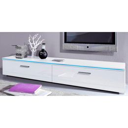 Lowboard &raquo;Show TV-Board, TV-Schrank&laquo; Breite 120 oder 180 cm wei&szlig; B/H/T: 180cm x 31cm x 40cm