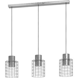 Eglo H&auml;ngeleuchte &raquo;MILLIGAN&laquo; E27 1 Stk. H&auml;ngeleuchte und wei&szlig; aus Stahl - exkl. E27 - 40W bunt &Oslash; 20cm H: 110cm, 1 Stk.