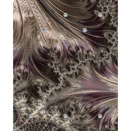 queence Garderobenpaneel &raquo;Wandgarderobe mit Motiv Abstrakt Federn inkl. Edelstahlhaken&laquo; 1 Stk. tlg. HD Premium Druck auf Acrylglas bunt Acrylglas, 