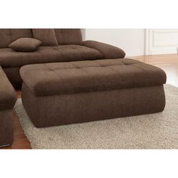 DOMO collection Hocker &raquo;NMORIC&laquo; mit Stauraumfach, auch in Cord braun Chenille (85% Polyester, 15% Acryl);Luxus-Microfaser (100% Polyester);Struktur ( 