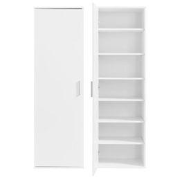 Procontour Mehrzweckschrank &raquo;Haushaltsschrank Clara&laquo; wei&szlig;, B/H/T: 50cm x 167cm x 52cm, T&uuml;ren: 1 Stk., Classic