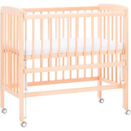fillikid Beistellbett &raquo;Nino&laquo; inkl. Matratze; Made in Europe beige Massivholz Liegefl&auml;che B/L: 45cm x 90cm, kein H&auml;rtegrad
