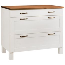 Home Affaire Unterschrank &raquo;Alby&laquo; Breite 100 cm, 3 Schubladen wei&szlig; B/H/T: 100cm x 85cm x 60cm
