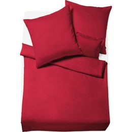 Fleuresse Bettw&auml;sche &raquo;Lech 3089&laquo; 3 Stk. Edelflanell, Baumwolle, in Gr. 135x200, 155x220, 200x200cm rot Flanell, Obermaterial: 100% Baumwolle B/L: 
