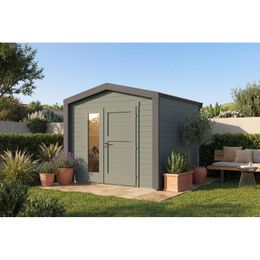 Weka Gartenhaus &raquo;Killarney&laquo; Doppelt&uuml;r, 1 1/2 Seite mit Fenster Massivholz ohne Fu&szlig;boden, ohne Dacheindeckung