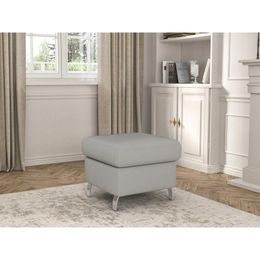 Sit & More sit&more Stauraumhocker &raquo;Visby&laquo; auch erh&auml;ltlich in dem mit Wasser zu reinigendem "Soft clean" Bezug grau B/H/T: 58cm x 48cm, Soft clean,mit Stauraum