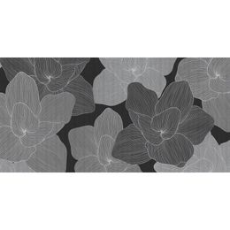 Livingwalls living walls Fototapete &raquo;Walls by Patel Secret Place&laquo; glatt Fototapete Blumen secret place 5,00 m x 2,50 m 200 g Vlies Premium grau Vlies B/L: 5m x 