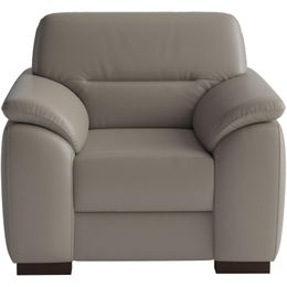 Sit & More sit&more Sessel &raquo;Montego&laquo; mit Federkern beige NaturLEDER , B/H/T: 106cm x 88cm x 90cm