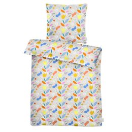 Apelt Bettw&auml;sche &raquo;Lucy&laquo; modisches Design allover bunt Satin (Bio-Baumwolle), Obermaterial: 100% Baumwolle B/L: 155cm x 220cm, 1 Stk., 1 Stk., Satin (
