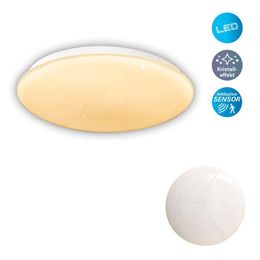 N&auml;ve n&auml;ve LED Deckenleuchte &raquo;Tempe&laquo; LED-Modul 1 Stk. Neutralwei&szlig; Kristalleffekt, Bewegungsmelder, inkl. Driver, neutralwei&szlig;, D: 28cm 1, &Oslash; 28cm H: 6,5cm, 1 
