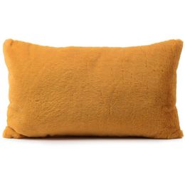 G&ouml;zze Dekokissen &raquo;Uni Flauschkissen LaPit&laquo; gelb Polyester B/L: 30cm x 50cm, 1 Stk.