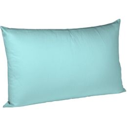 Fleuresse Kissenbezug &raquo;Colours Mako Satin, 100% Baumwolle, mit Rei&szlig;verschluss&laquo; Mako Satin, gl&auml;nzend, glatt, Premium Qualit&auml;t blau Mako-Satin, Mako-