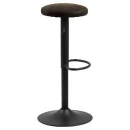 ACTONA GROUP Barhocker &raquo;Finch&laquo; Barstuhl, (Set, 2 St), H&ouml;henverstellbar, Fu&szlig;st&uuml;tze, Trompete Gestell grau B/H/T: 40cm x 82cm x 40cm, Stoff Anthrazit