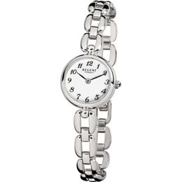 Regent Uhren Regent Damen Quarzuhr &raquo;F-1401 - 3275.40.99&laquo; Armbanduhr, Damenuhr, Mineralglas, Edelstahlarmband, &Oslash; 20mm silber Einheitsgr&ouml;&szlig;e