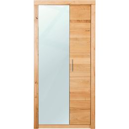 VOGL M&ouml;belfabrik Garderobenschrank &raquo;Toronto&laquo; mit einer Spiegelt&uuml;r braun B/H/T: 90cm x 190,4cm x 42cm, T&uuml;ren: 2 Stk.