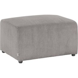 OTTO home Hocker &raquo;Alesund&laquo; als Einzelteil oder Teil des Modulsofas grau Cord (100% Polyester);Filzoptik (100% Polyester) B/H/T: 60cm x 47cm x 80cm, 