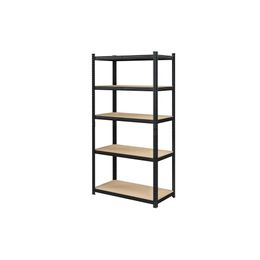 M&ouml;bel Kraft Standregal schwarz Ma&szlig;e (cm): B: 100 H: 200 &raquo; M&ouml;bel Kraft