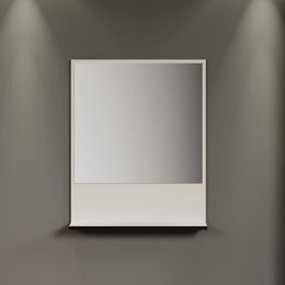 Welltime Badspiegel &raquo;Amrum&laquo; Wandspiegel mit Ablage - (B/T/H) wahlweise 60 bis 80/14/74 cm grau Holzwerkstoff, glasspiegel B/H/T: 60cm x 74cm x 14cm, 