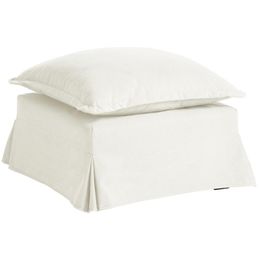 Home Affaire Hocker &raquo;Luise&laquo; beige B/H/T: 65cm x 45cm x 65cm, Webstoff