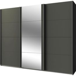 wimex Schwebet&uuml;renschrank &raquo;Bern Schiebet&uuml;renschrank&laquo; Schrank mit zus&auml;tzlicher Innenausstattung, Garderobe grau Holzwerkstoff B/H/T: 270cm x 236cm x 64cm, 