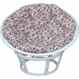 Home Affaire Rattanstuhl () aus handgeflochtenem Rattan rosa &Oslash;100cm