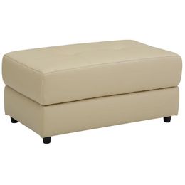 Home Affaire Polsterhocker &raquo;Sentrano + Kilado&laquo; in 4 Bezugsqualit&auml;ten, mit komfortablen Federkern, Gesamtbreite 105 cm beige Kunstleder;Webstoff (95% 