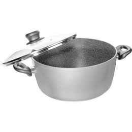 Stoneline Kochtopf 1 Stk. tlg. Aluminium schwarz 7 l + &Oslash; 28cm
