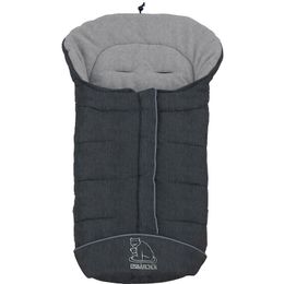 Heitmann Felle Fu&szlig;sack &raquo;Eisb&auml;rchen - Winterfu&szlig;sack Copy Fleece&laquo; mit Fleecefutter, Mumienform m&ouml;glich, f&uuml;r Kinderwagen, waschbar grau Einheitsgr&ouml;&szlig;e Fu&szlig;sack