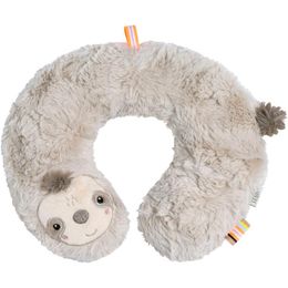 babyFEHN Nackenkissen &raquo;Lazy, Crazy & Pink, Faultier&laquo; grau B/H/L: 23,5cm x 4cm x 21cm Nackenkissen