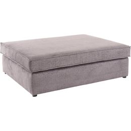 OTTO home Polsterhocker &raquo;Enid&laquo; einzeln stellbar oder als Teil eines Modulsofas, fester Sitzkomfort grau Baumwollmix (60% Baumwolle/40% Leinen);