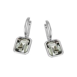 Firetti Damen Paar Creolen &raquo;Schmuck Geschenk Silber 925 Quadrat&laquo; mit Amethyst bunt 12,8mm, Silber 925 (Sterlingsilber)