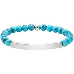 Aniston Jewelry & Watches Damen Aniston JEWELRY & WATCHES Armband &raquo;Schmuck Geschenk flexibles Armband&laquo; mit Aventurin oder T&uuml;rkis-Imitat blau 15,5cm, 