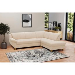 Home Affaire Ecksofa &raquo;Yesterday zeitlos und elegant, bequeme Armlehnen, L-Form&laquo; wahlweise mit Bettfunktion, auch in Cord beige 100% Polyester;
