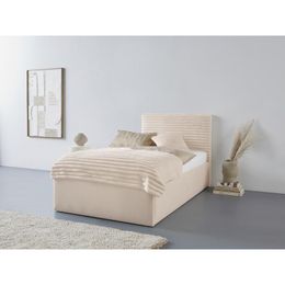 Westfalia Schlafkomfort Polsterbett &raquo;Vita&laquo; auch mit Stauraum erh&auml;ltlich, inkl. Kopfteilverstellung beige Bezug: 100% Polyester, Polsterung: Polsterwatte, Material, Gestell: 