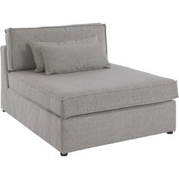 OTTO home Sofa-Mittelelement &raquo;Enid&laquo; Teil eines Modulsofas, fester Sitzkomfort, auch in Breitcord grau Baumwollmix (60% Baumwolle/40% Leinen);Struktur 