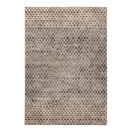 Kayoom Teppich &raquo;Amora 261&laquo; rechteckig 13 mm H&ouml;he Kurzflor, Vintage, Hoch Tief Struktur, Wohnzimmer braun Polyester B : 200cm 1 Stk., 13mm, L: 290cm