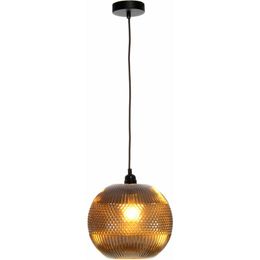 Kayoom H&auml;ngeleuchte &raquo;Neptun&laquo; E27 1 Stk. handgefertigt, modern grau &Oslash; 25cm H: 26cm, 1 Stk.